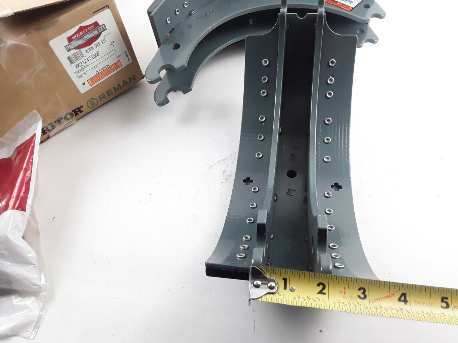 Meritor XK2124715QP Drum Brake Shoe Kit (Lined)KE4715021,with Hardware