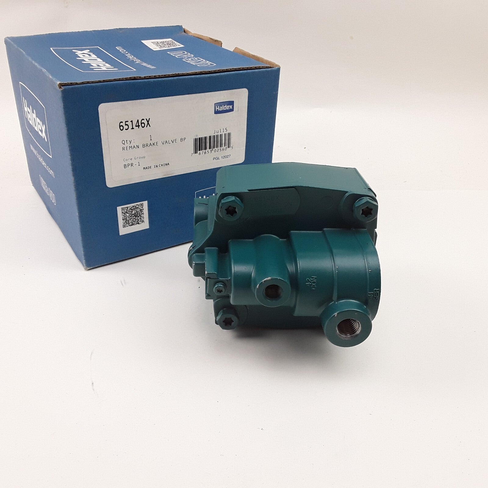 Haldex 65146X Air Brake Relay Valve 3/8" 4 Port Delivery For Heavy Dut